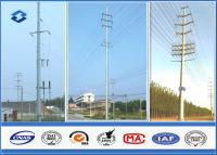 China 35KV Single / Double Circuits Hot Dip Galvanized Steel Pole For Electric Transmission for sale