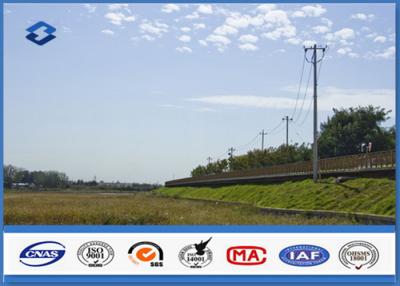 China Low Voltage Single Circult Electric Steel Power Pole with Hot Dip Galvanization for sale