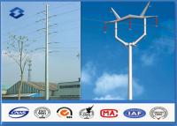 China Hot Roll Steel Metal Utility Poles , 345Mpa Min Yield Stress Electrical Poles And Towers for sale