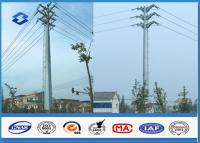 China Hot Roll Steel Metal Utility Poles , 345Mpa Min Yield Stress Electrical Poles And Towers for sale