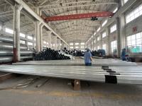 China Black Tar Painting Steel Utility Pole 9M 4kN Octagonal Galvanized for sale