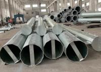 China Q355 Hot Dip Galvanized Steel Pole 18.2M Dodecagonal Thickness 8mm for sale