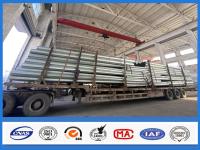 China Octagonal Hot Dip Galvanized Lap Joint Type Power Steel Poles for sale