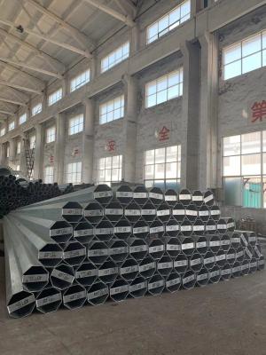 China Low Voltage Electrical Octagonal Power Pole Hot Dip Galvanized 3mm 40ft for sale