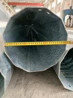 China Dodecagonal Electrical Power Pole Q420 4.0mm 50FT  Hot Dip Galvanized for sale