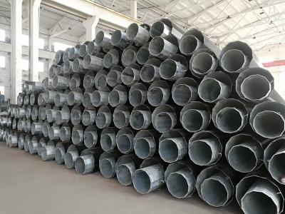 China 70FT Q460 Electrical Power Transmission Steel Pole Dodecagonal 69KV Galvanized for sale
