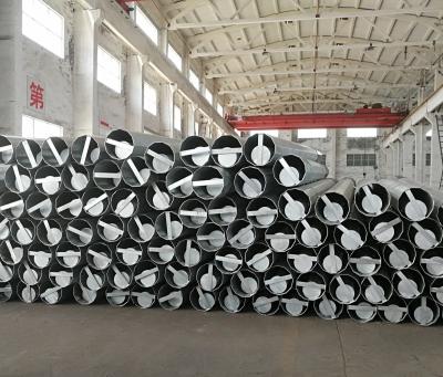 China Hot Dip Galvanized Electrical Pole 70FT Q460 Dodecagonal 69KV for sale