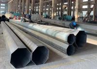 China 70FT Octagonal Electrical Power Pole Q460 5.0mm Thick Hot Dip Galvanized 69KV for sale