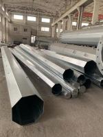 China 70FT Octagonal Electrical Power Pole Q460 5.0mm Thick Hot Dip Galvanized 69KV for sale
