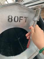 China Dodecagonal Power Transmission Pole 80Ft 5.5mm Galvanized Steel Q460 for sale