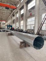China Galvanized Electrical Transmission Steel Pole 5mm Thick Q460 Dodecagonal 90FT for sale