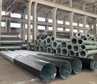China 10KV Three Circuits Transmission Electrical Power Pole Polygonal with Steel for sale