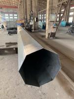 China Galvanized Transmission Octagonal Steel Pole 6mm Thick Q460 100FT for sale