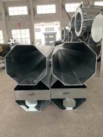 China Galvanized Transmission Octagonal Steel Pole 6mm Thick Q460 100FT for sale