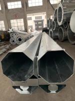 China Hot Dip Galvanized Transmission Steel Pole 100Ft 6mm Thick Q460 Octagonal for sale