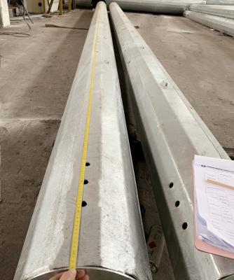 China 105FT Dodecagonal Transmission Steel Pole Hot Dip Galvanized Q460 69KV Line for sale