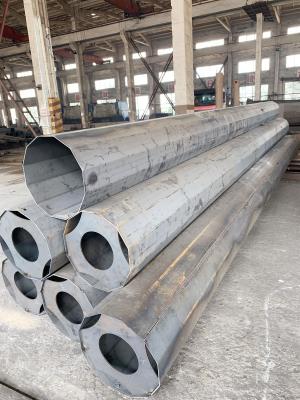 China Q460 105FT Electrical Power Steel Pole Hot Dip Galvanized Transmission Dodecagonal for sale