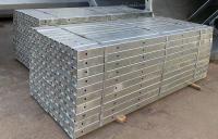 China Q235 Steel Rectangular Utility Pole Hot Dip Galvanized 10FT Crossarm Steel Cross Arm for sale