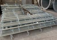 China Q235 Power Transmission Steel Pole Hot Dip Galvanized Tubular Climbing Ladder for sale