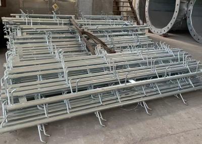 China Q235 Power Transmission Steel Pole Hot Dip Galvanized Tubular Climbing Ladder for sale
