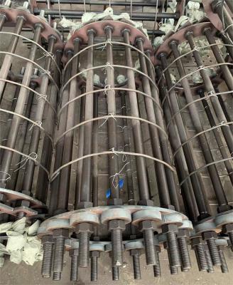 China Class 8.8 HDG Anchor Bolt System With Setting Plate For Power Transmission Steel for sale