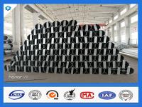 China 40FT 11900mm 3mm Thick Hot Dip Galvanized Octagonal Steel Pole for sale