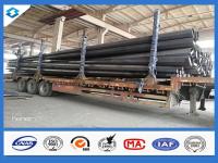 China Philippines Nea Standard Q345 40FT Hot Dip Galvanized Power Line Steel Pole for sale