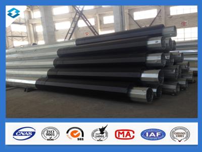 China Q420 5mm Thick 60Ft 70Ft Hot Dip Galvanized Electric Power Steel Poles for sale