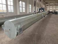 China 138kV Dodecagonal 43 meters height 0°~60° strain galvanized steel pole for sale