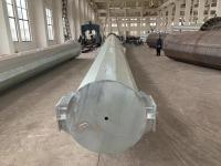 China 12-sided  5-segment plug-in type, with a total length of 43 meters galvanized steel pole for sale