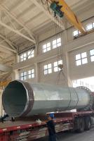 China 12-sided  5-segment plug-in type, with a total length of 43 meters galvanized steel pole for sale