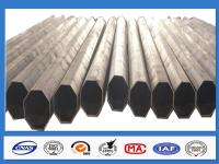 China Polygonal Distribution Galvanized Steel Pole Min Yield Strength 345mpa for sale
