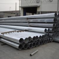 China Polygonal metal 35-foot-high 3mm thickness ASTM A123 hot dip galvanized power pole for sale