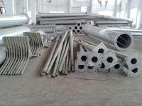 China Hot Dip Galvanized 6m Street Lighting Pole with single or double arm for sale