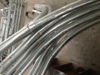 China Hot Dip Galvanized 6m Street Lighting Pole with single or double arm for sale