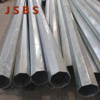 China 35Ft 500KGF Load 3mm Thick Philippines 15kV Electrical Power Distribution Galvanized Steel Poles for sale