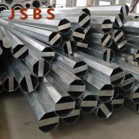 China Electric Power Transmission Steel Utility Poles Customized Color For 3mm Thickness for sale