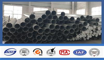 China Transmission Line 30ft High 3mm Thickness Steel Utility Poles for sale