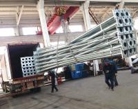 China 5m - 12m Single Brackets street light lamp post , Steel S355JR Material security light pole for sale