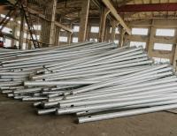 China Straight Conical Square Light Pole no Lighting Arm , residential light poles Flange mounted for sale