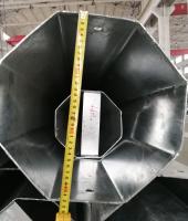 China 40FT 11900mm 3mm Thick Hot Dip Galvanized Octagonal Steel Pole for sale