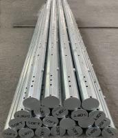 China 36.9m / s Ant i -wind Capacity galvanized metal pipe , steel transmission pole With Galvanization min 86 microns for sale
