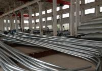 China Hot Dip Galvanized Utility Street Lighting pole / Post SS400 Steel Material for sale