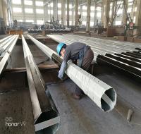 China 40FT Q345 Material Galvanized Octagonal Electric Steel Power Pole for sale