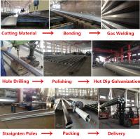China 40FT Q345 Material Galvanized Octagonal Electric Steel Power Pole for sale