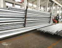 China Customized Height metal power pole 69kv , Tubular Steel Poles High strength low alloy structural steels for sale