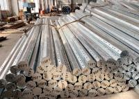 China Octagonal Transmission Hot dip Galvanized 25FT for low voltage Electrical Power Pole for sale