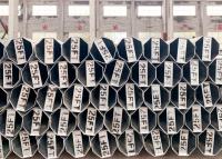 China Q355B Hot Dip Burial Type NEA Standard Galvanized Octagonal Steel Pole for sale