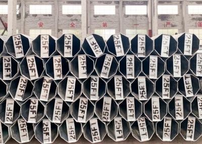 China Q355B Hot Dip Burial Type NEA Standard Galvanized Octagonal Steel Pole for sale