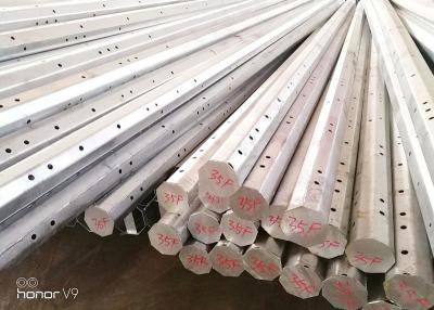 China Octagonal Shape Hot Dip Galvanized Steel 15 Kv Electrical Poles for sale